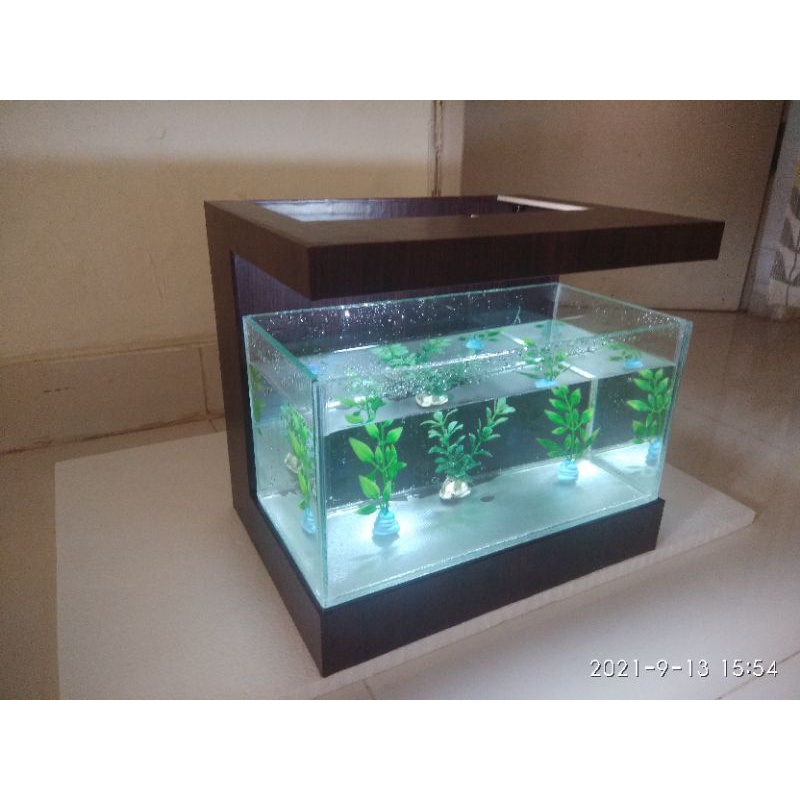 Jual akuarium aquascape ikan cupang ikan hias display kabinet u30 ...