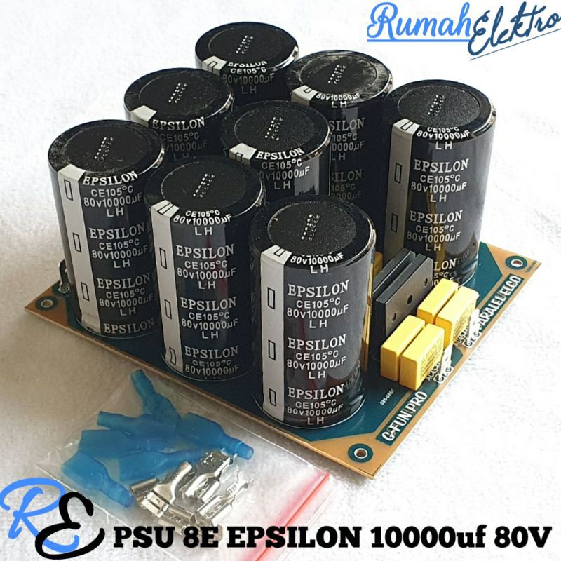 Jual KIT PSU 8 ELCO EPSILON 10000uf 80V Original | Shopee Indonesia