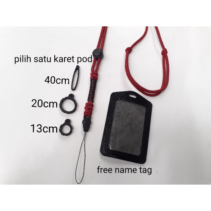 Jual Lanyard pods tali paracord tali hp gantungan Hp Usb pods lanyard ...