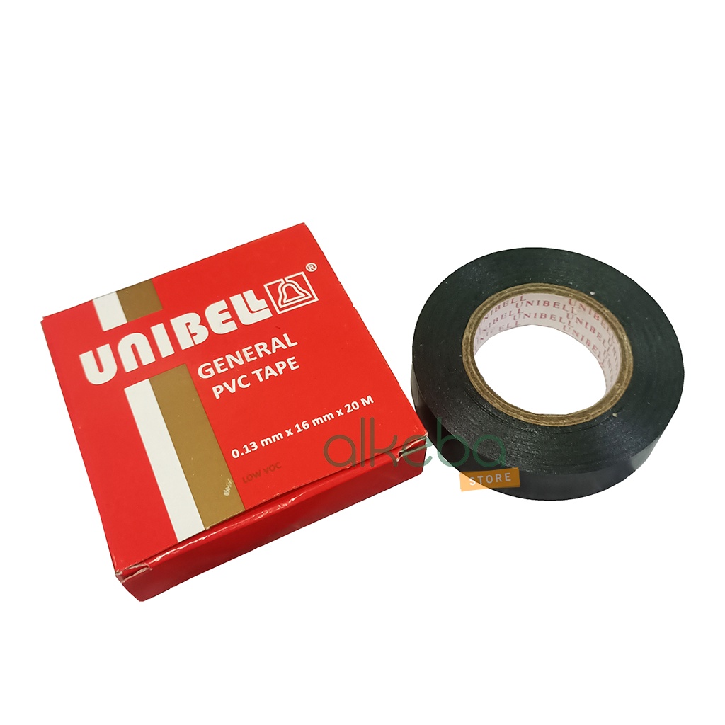 Jual Isolasi Unibel General PVC Tape - Selotip Kabel Listrik Hitam 20 m ...