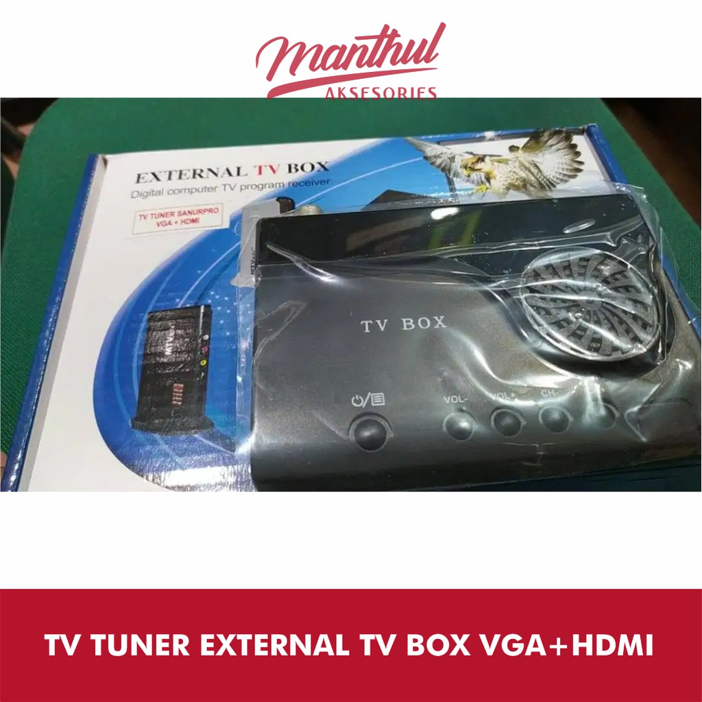 Jual TV TUNER EXTERNAL TV BOX VGA + HDMI | Shopee Indonesia