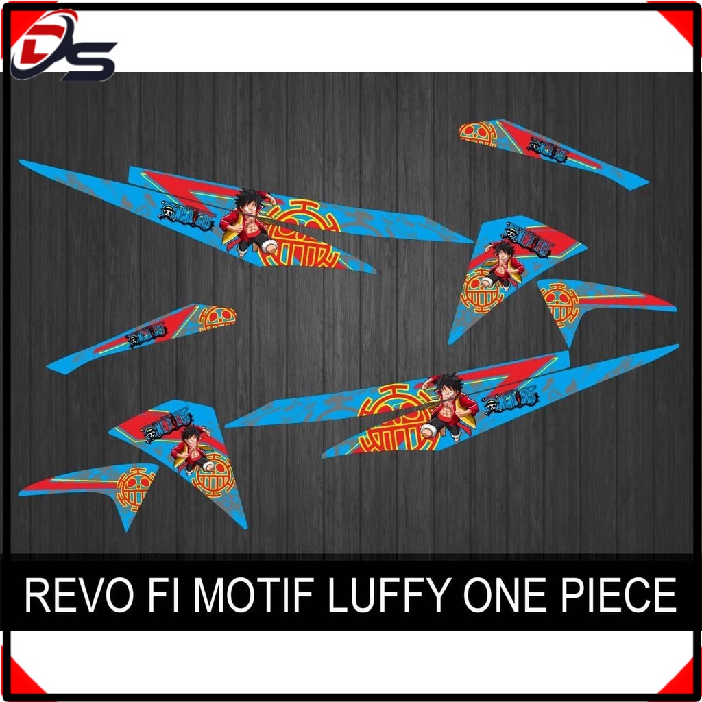 Jual stiker striping REVO F1 MOTiF LUFFY ONE PIACE | Shopee Indonesia