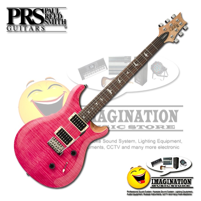 Jual PRS SE Custom 24 Electric Guitar - Bonnie Pink with Natural Back ...