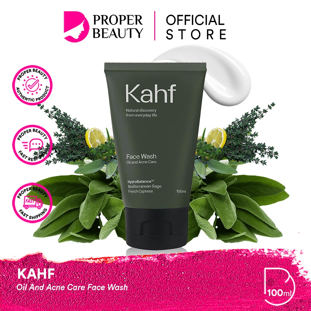 Jual KAHF Oil And Acne Care Face Wash Indonesia / Sabun Wajah Pria ...
