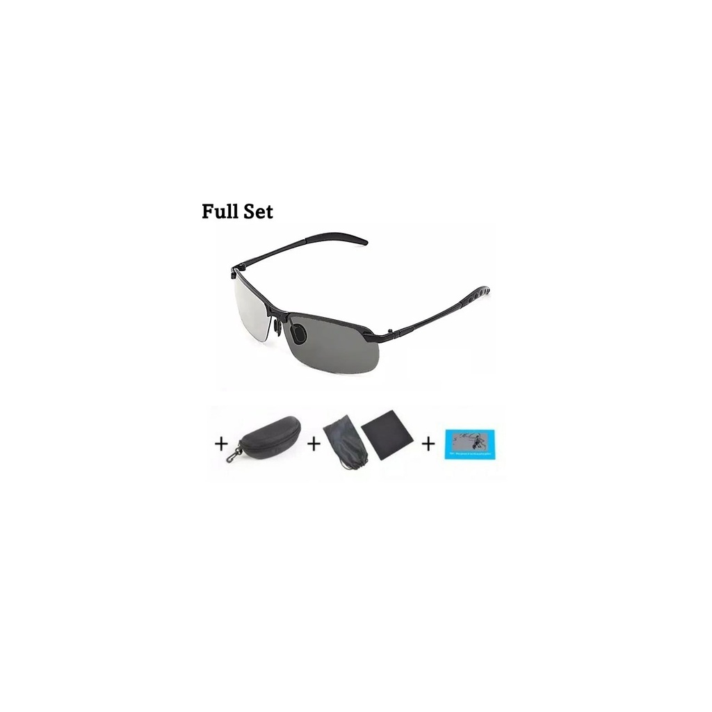 Jual Kacamata Anti Silau Siang Dan Malam Sunglasses Fotosensitif UV 400 Photochromic Polarized ...