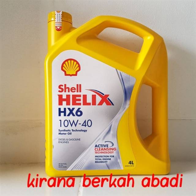 Jual shell helix HX6 10w40 kemasan 4 liter | Shopee Indonesia