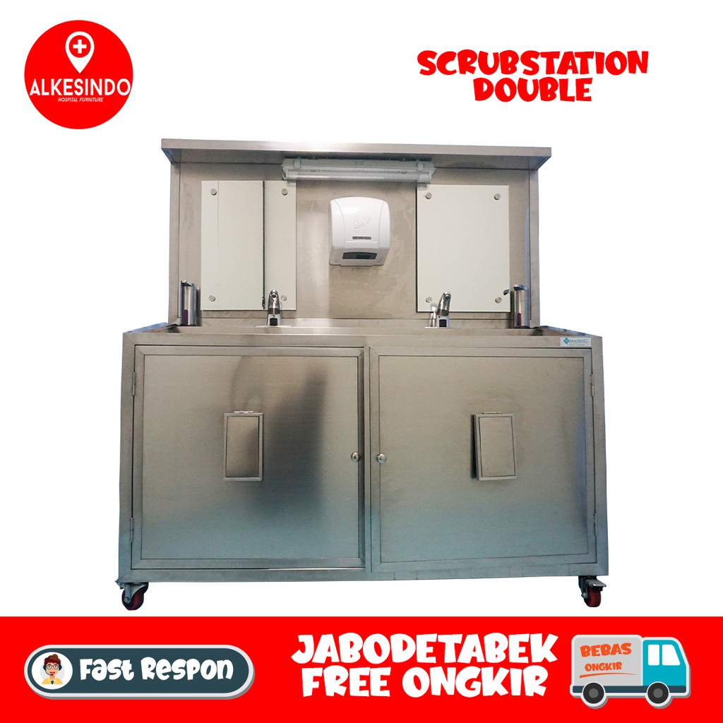 Jual Scrubstation 2 person otomatis - tempat cuci tangan otomatis ...