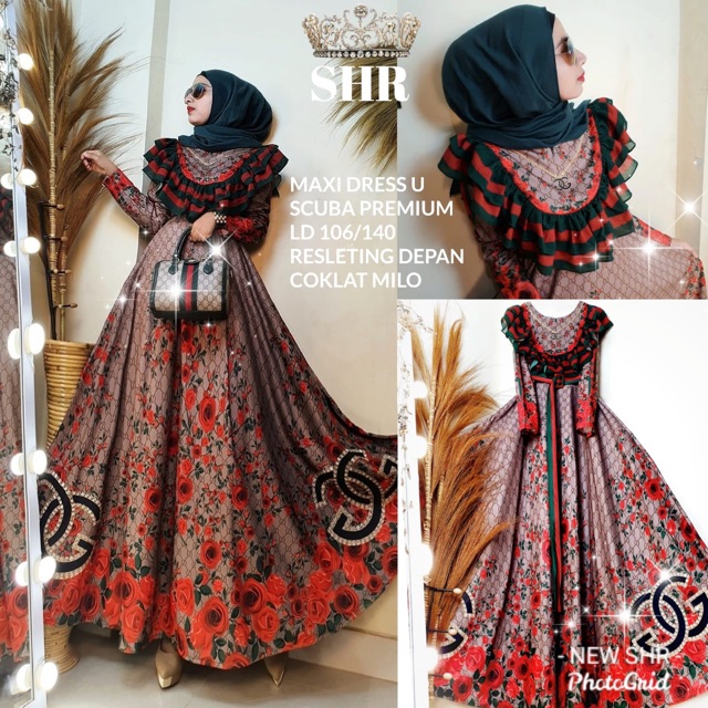 Jual SYAHIRA GAMIS GC TERBARU ORI SHR 100% | Shopee Indonesia