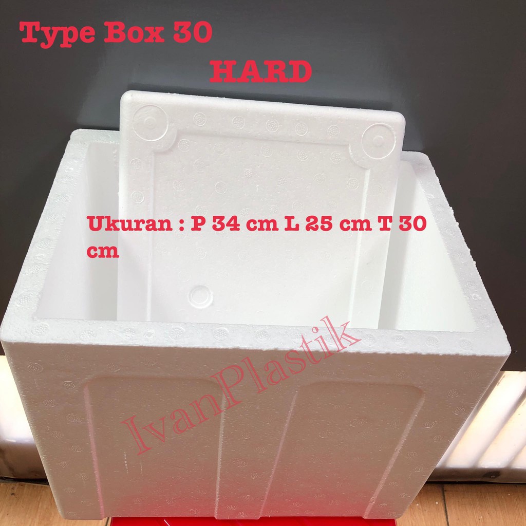 Jual Stereofoam Box 30 cm HARD / Styrofoam BM 30 Kualitas HARD | Shopee ...