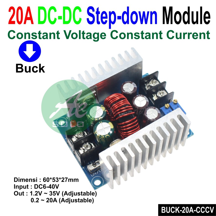 Jual DC-DC Step Down Module Buck Module 20A Constant Current Constant ...