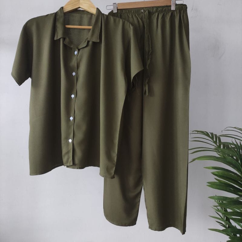 Jual BAJU TIDUR | RAYON TWELL | baju tidur | SETELAN lengan pendek ...