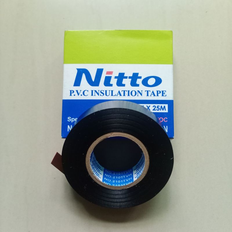 Jual Isolasi Kabel Listrik Solasi Ban Hitam / Lakban Solatip Nitto PVC ...
