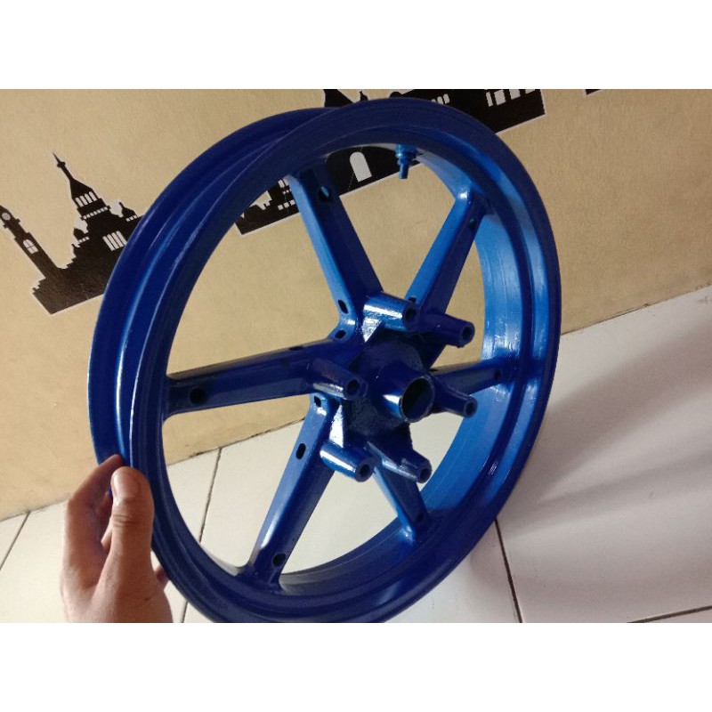 Jual Velg VRossi 3 inch blue edition | Shopee Indonesia