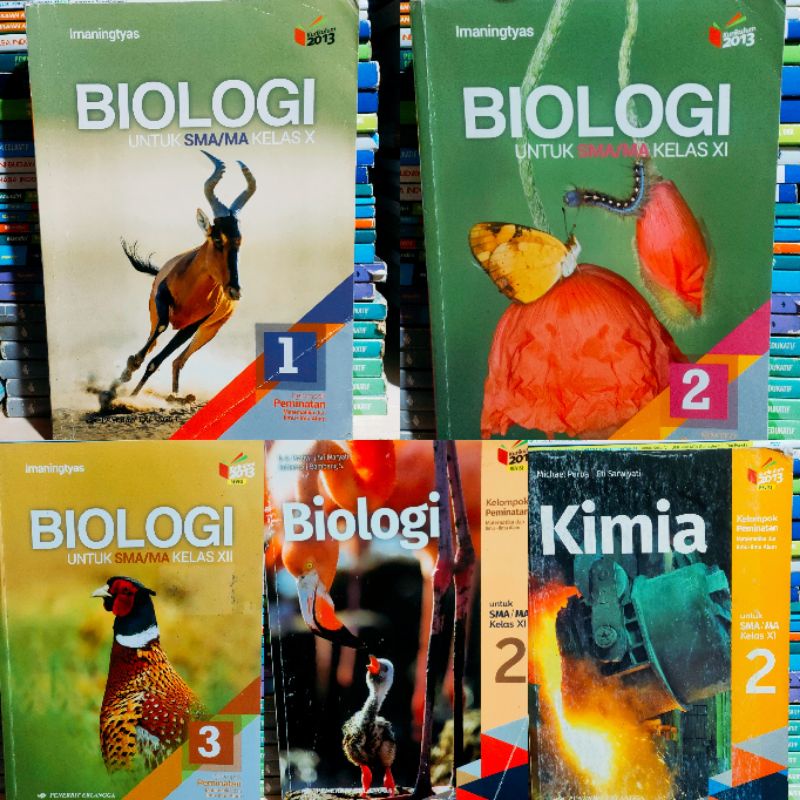 Jual Buku BIOLOGI SMA Kelas 1 2 3 Irnanigtias Kimia Kelas 2 Michael Purba Biologi Kelas 2 D.A ...