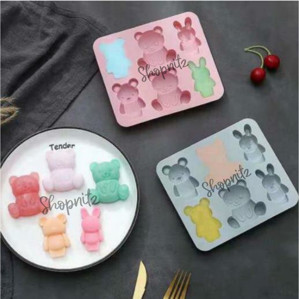 Jual Cetakan Clay Mold Cetakan Jelly Mold Cetak Silicone Bear | Shopee ...