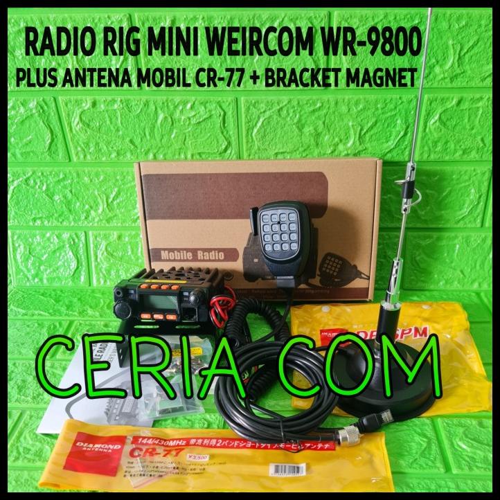 Jual Radio Rig Mini Dualband Plus Paket Antena Mobil Cr77 Bracket ...