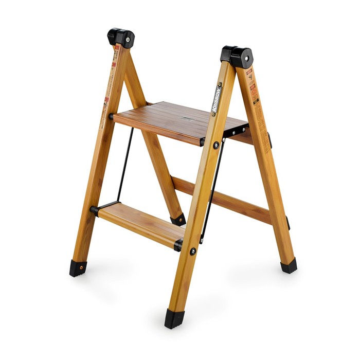 Jual Tangga Lipat Aluminium 2 Step Motif Kayu Tangga Kecil | Shopee ...