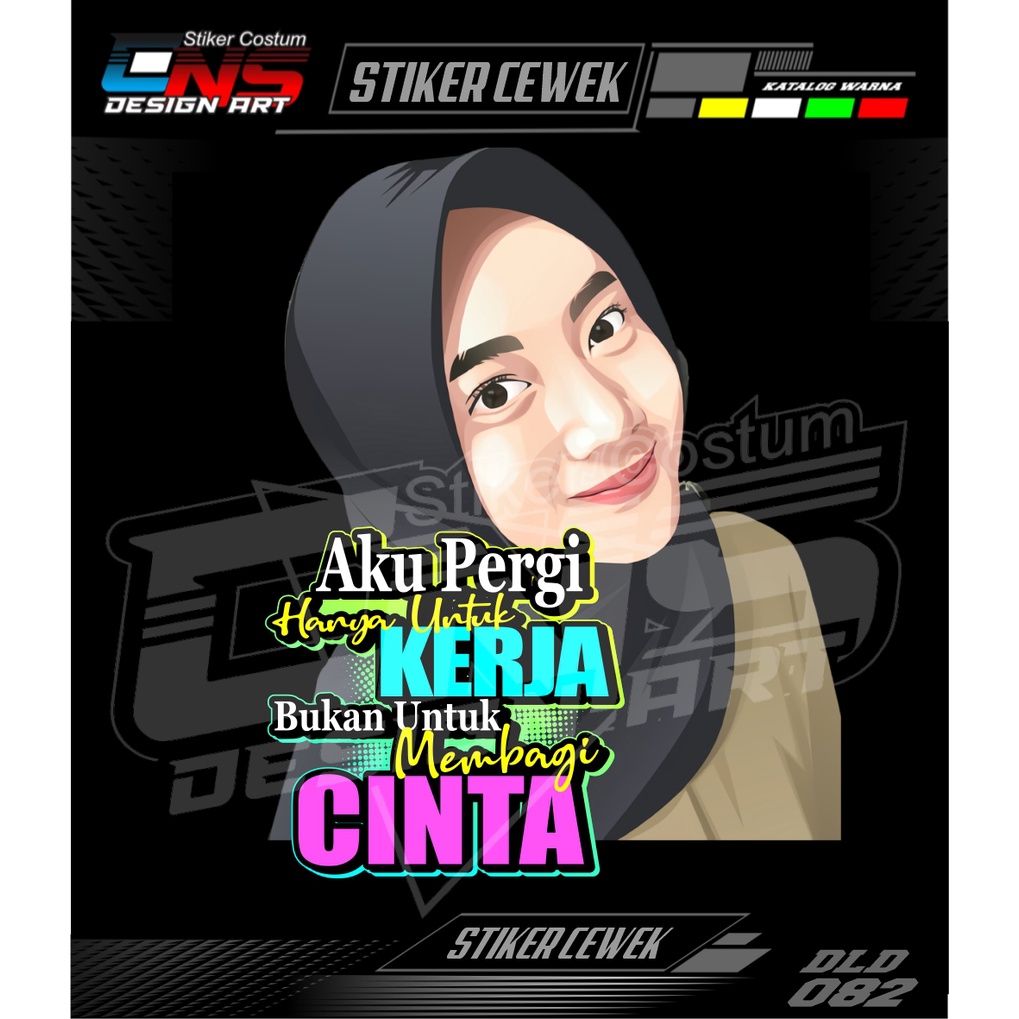 Jual Stiker decal motor - sticker mobil variasi cewek keren - Sticker ...