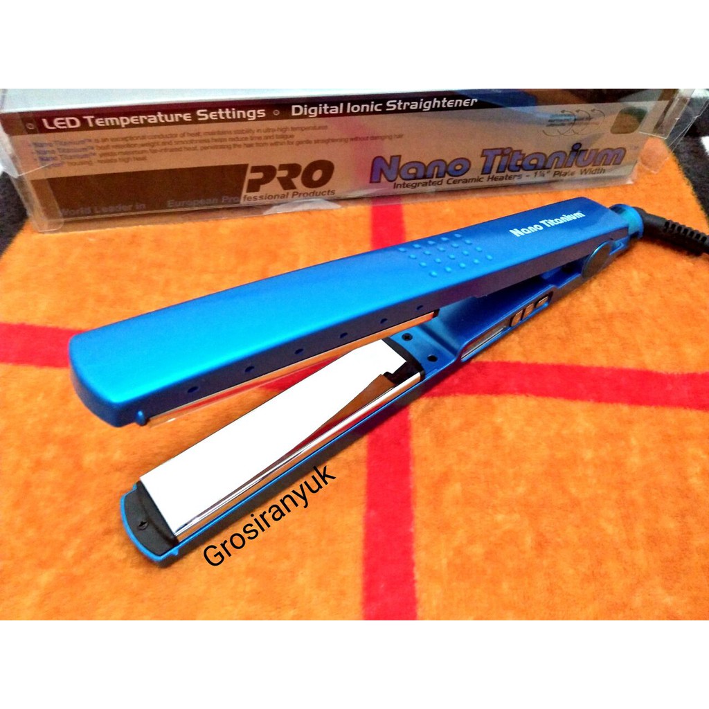 Jual HARGA ORIGINAL CATOK 2IN1 TITANIUM SLIM SLAT IRON CURLY KERITING ...