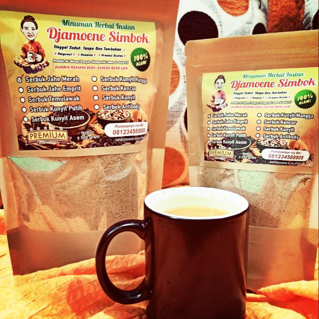 Jual Jamu Instan Jahe Merah 250 gram merk "Djamoene Simbok" | Shopee ...