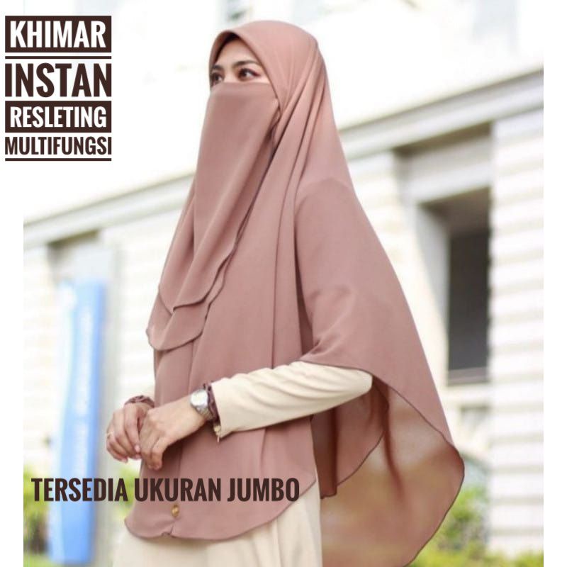 Jual KHIMAR+CADAR RESLETING VIRAL/JILBAB SYAR'I/JILBAB JUMBO TERMURAH ...
