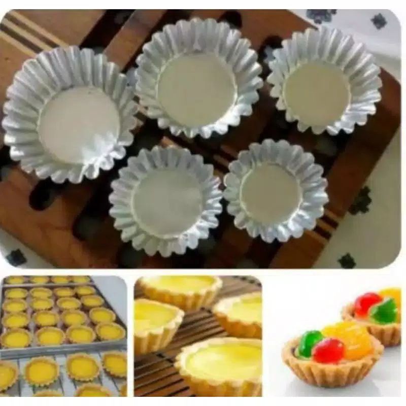 Jual Loyang Pie Susu 7cm Egg Tart Kue Pai Vla Buah Puding Cetakan Fla ...