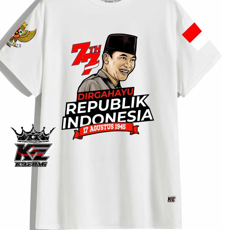 Jual Hot Sale - Kaos Distro HUT RI 77th Indonesia Bangkit Baju Kemerdekaan Indonesia 17 Agustus ...