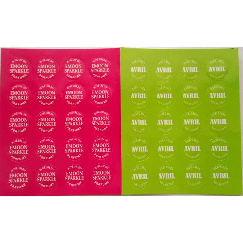 Jual STIKER PARFUM BOTOL ROL ON atau SPRAY ISI 20 PCS | Shopee Indonesia