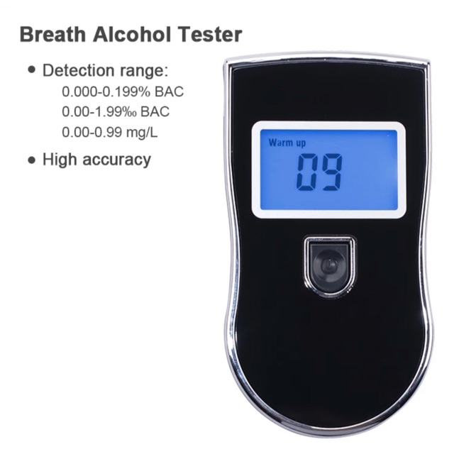 Jual AT819 Alcoholmeter Digital Alcohol Breath Analyzer Detector ...