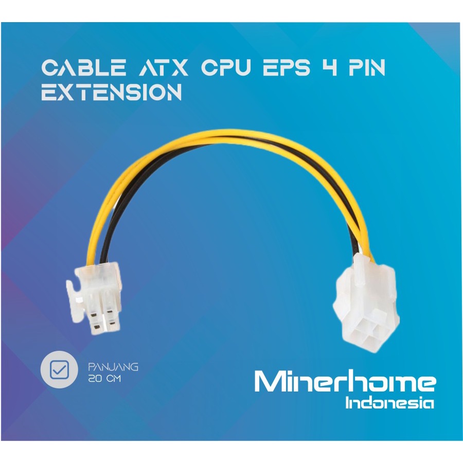Jual Kabel ATX EPS 4pin Male To 4pin Female Extension/ATX EPS 4pin ...