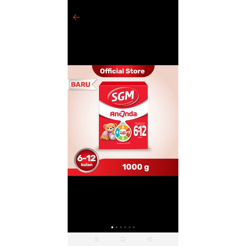 Jual SGM 6-12 1000gr | Shopee Indonesia