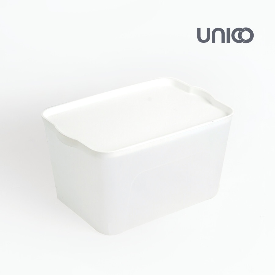 Jual Kotak Penyimpanan Box Organizer warna Putih Ukuran L - Aksel ...