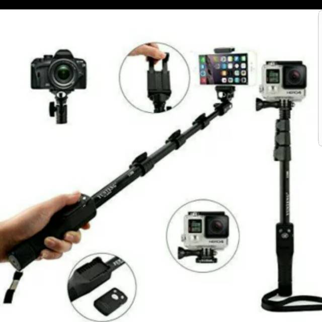 Jual Tongsis yunteg bluetooth / tongsis go pro /tongsis bluetooth ...