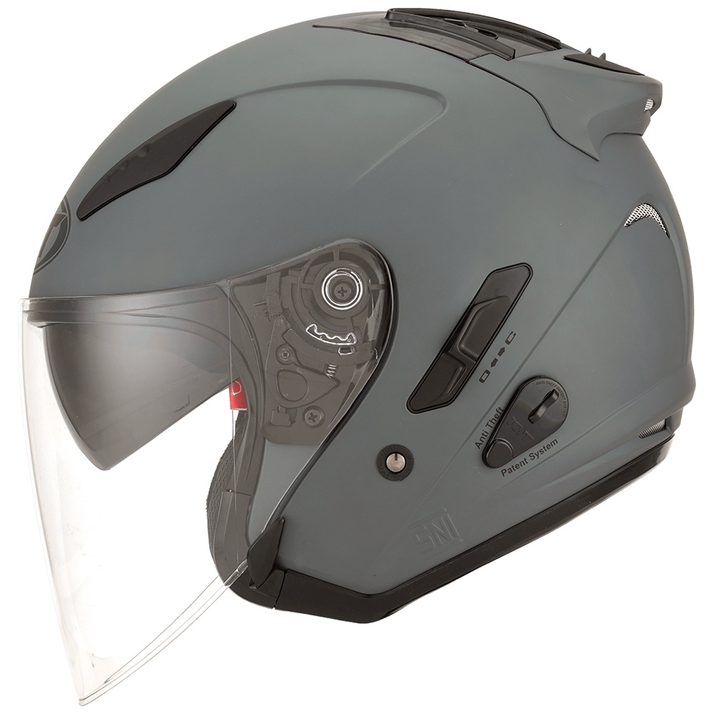 Jual HELM KYT GALAXY FLAT R SOLID - MATT GORILLA GREY | Shopee Indonesia