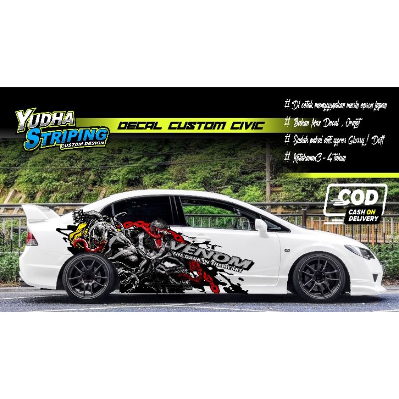 Jual STICKER VARIASI MOBIL CIVIC,VIOS,JAZZ,BRIO,DLL | Shopee Indonesia