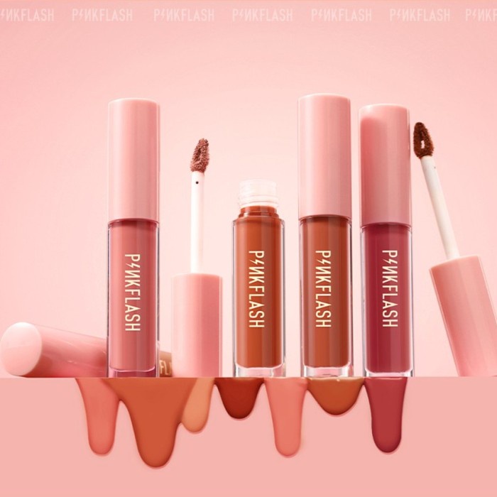 Jual PINKFLASH KISS Lasting Matte Lip Cream OhMyKiss Pink Flash ...