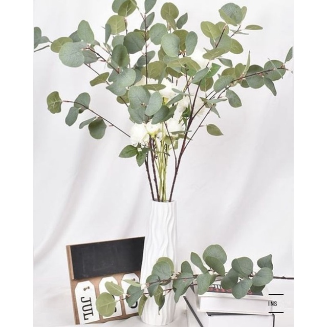 Jual Daun Eucalyptus Ranting Artificial Artifisial Palsu Daun Dollar ...