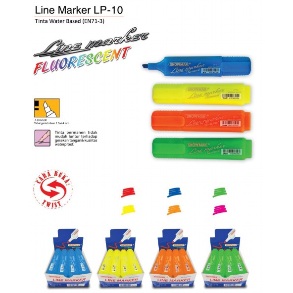 Jual Stabilo / Line Marker LP-10 / Lusin TERMURAH | Shopee Indonesia