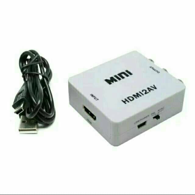 Jual HDMI2AV Mini Up Scaler 1080p Converter AV Vidio Sambungan Anycast ...