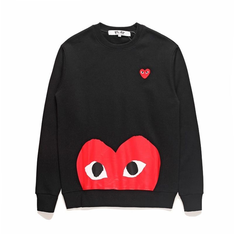 Jual Sweater Longsleve Heart Hati CDG Sablon PLAY | Shopee Indonesia