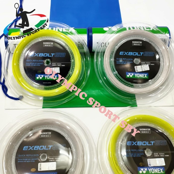 Jual senar yonex exbolt63 roll (sp) | Shopee Indonesia