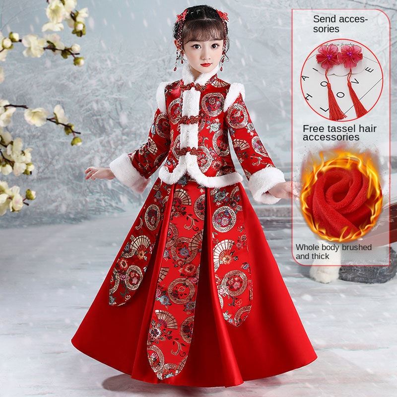 Jual Girls' Chinese New Year clothes, Chinese style winter clothes ...