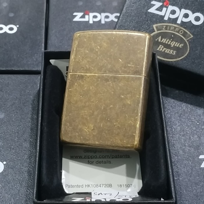 Jual ZIPPO LIGHTER / MANCIS KOREK API ORIGINAL - 201FB ANTIQUE BRASS ...
