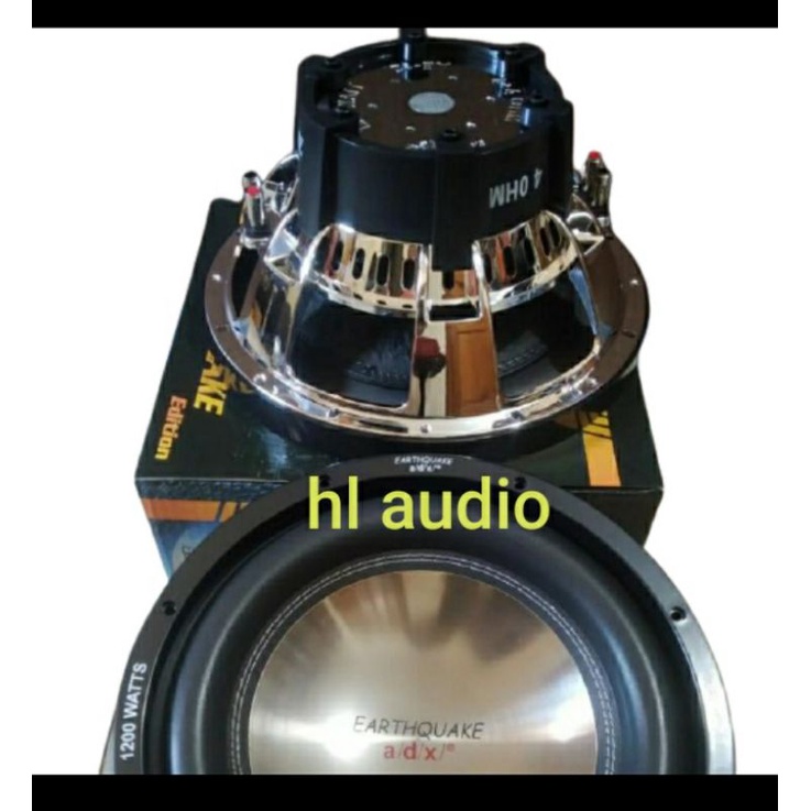 Jual SUBWOOFER MOBIL EARTHQUAKE ADX AE-12 1200 WATT DOUBLE COIL (12 INCH) | Shopee Indonesia