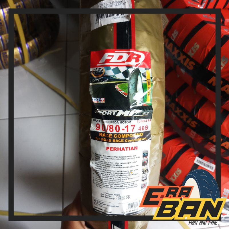 Jual BAN SOFT FDR SPORT MP 57 90 80 RING 17 TUBELESS JUPITER SATRIA ...