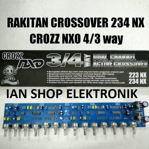 Jual Kit Crossover Aktif NXO WELL 3/4 Way 234 NX Dual Channel Kit Cross Aktif 4 Way Original ...