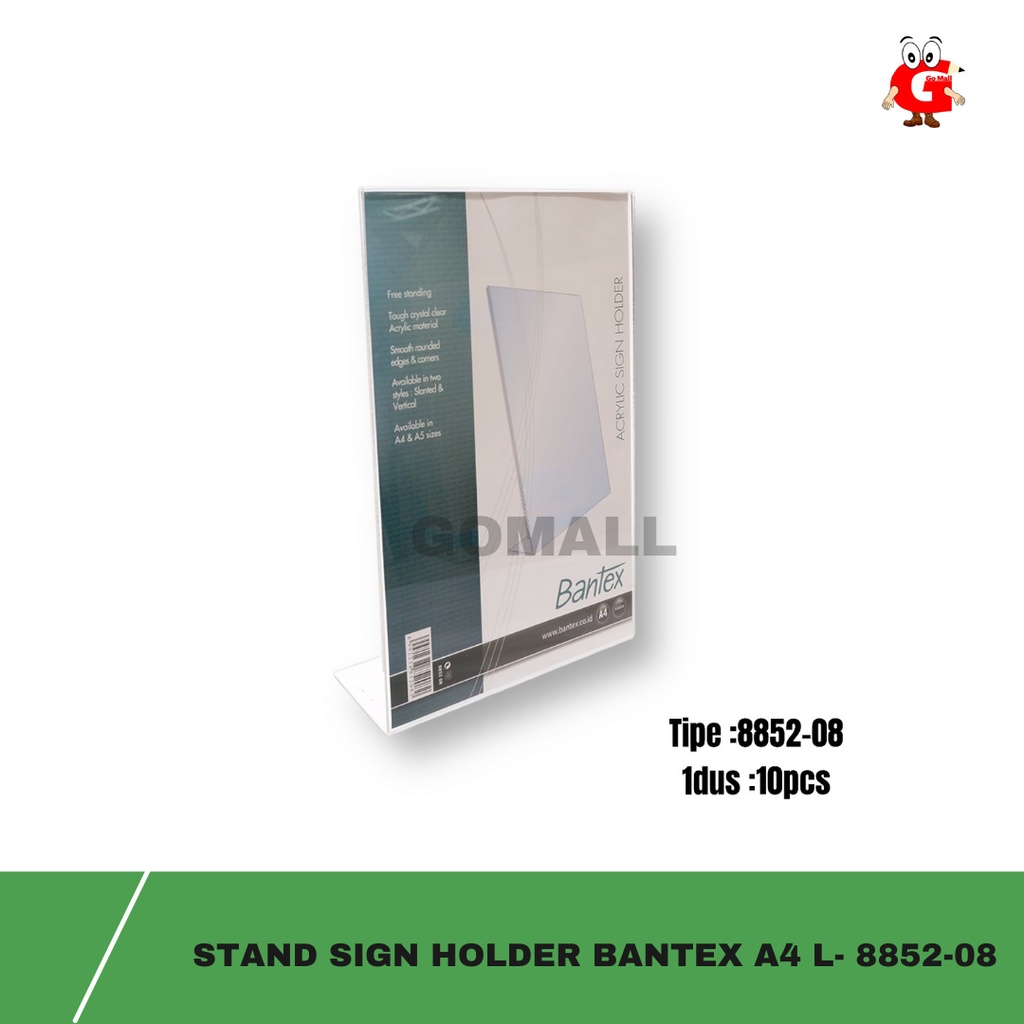 Jual Stand Sign Holder Bantex A4 / Bantex Slanted Sign Holder A4 ...