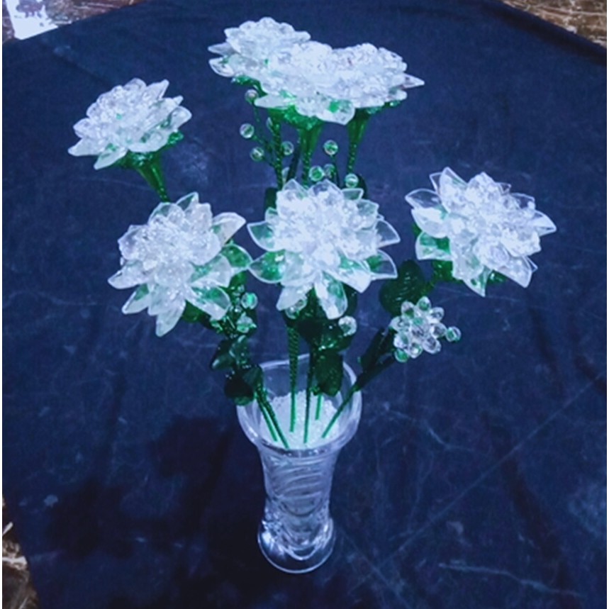 Jual Harga 1 tangkai bunga krisan kristal/ bunga akrilik/prakarya ...