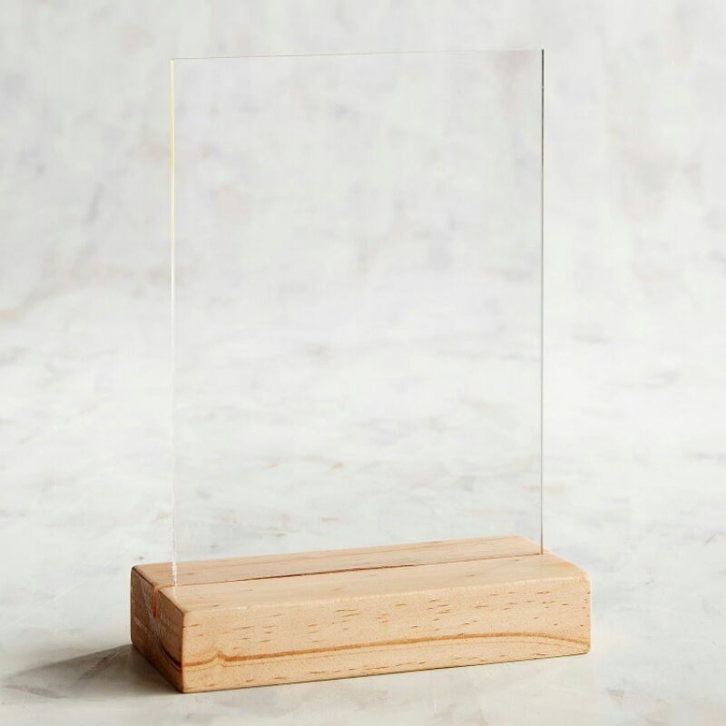 Jual STAND AKRILIK DARI KAYU | ACRYLIC WOODEN STAND | Shopee Indonesia