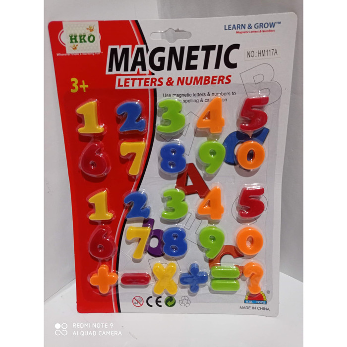 Jual Mainan Edukasi Magnetic Angka dan Simbol - Magnetic Letter and ...